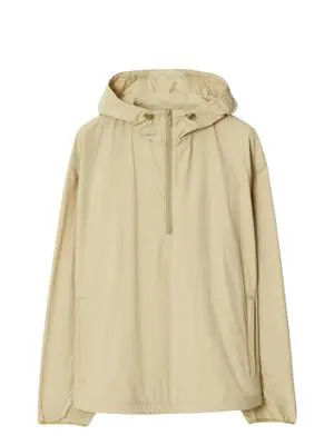 Burberry Logo-embroidered Hooded Jacket - Nude