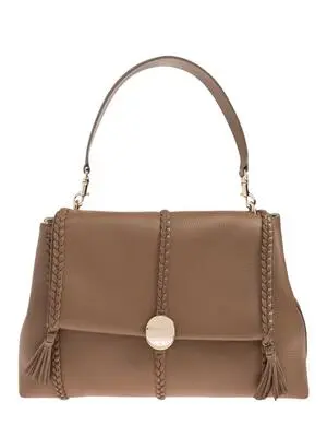 Chloé Penelope Leather Shoulder Bag - Brown