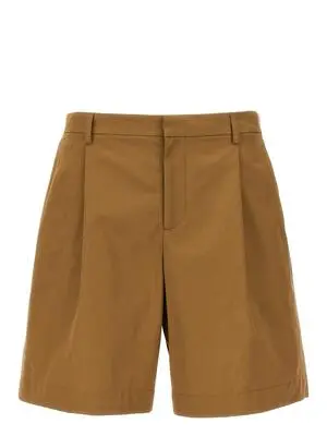 A.p.c. Pleated Bermuda Shorts - Brown