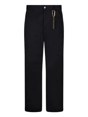 DARKPARK Slater Trousers With Chain Detail - Black