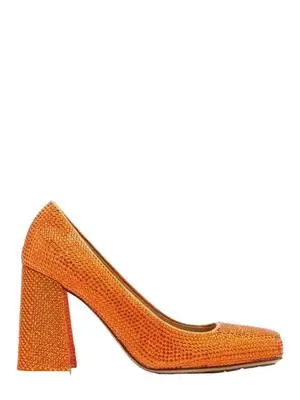 Bottega Veneta Embellished Tower Pumps - Orange