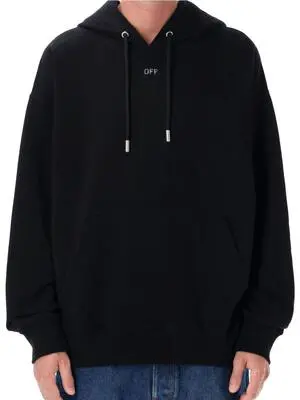Off-White Stencil Arrow Skate Drawstring Hoodie - Black