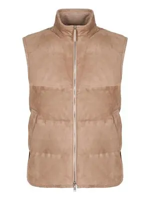 Zegna Suede Gilet - Sand