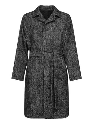 Tagliatore Belted Single-breasted Coat - Black