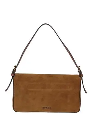 Staud Harlow Foldover Top Shoulder Bag - Brown