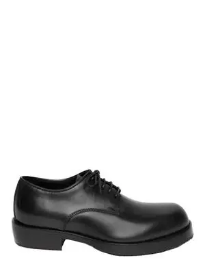 Dries Van Noten Leather Lace-up Derby Shoes - Black