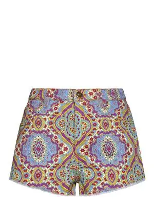 Etro Allover Printed Paisley Shorts - Multicolor