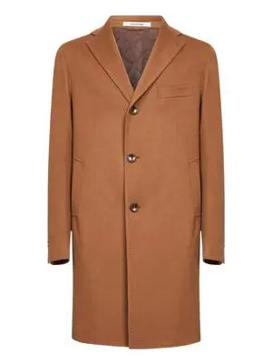 Tagliatore Single Breasted Coat - Brown