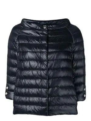 Herno Long-sleeved Down Jacket - Black