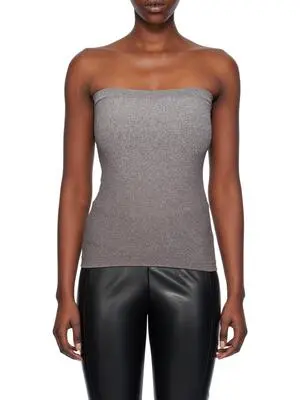 Wolford Fading Shine Seamless Tube Top - Gray