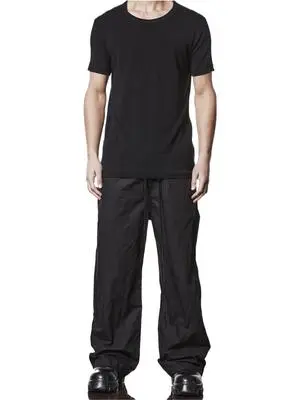 THOM KROM Worked-seam Cotton T-shirt - Black