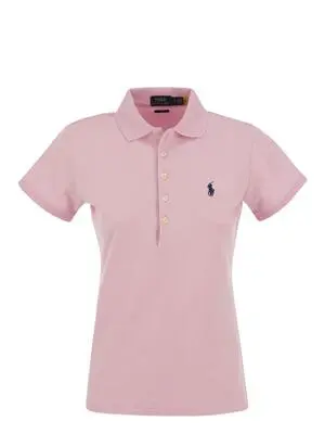 Polo Ralph Lauren Slim Fit Stretch Polo Shirt - Pink