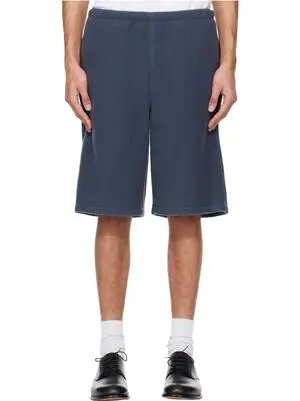 RIER Wool Elastic Waist Shorts - Blue