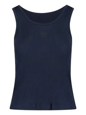 LOEWE Loewe Ribbed Tank Top With Anagram Embroidery