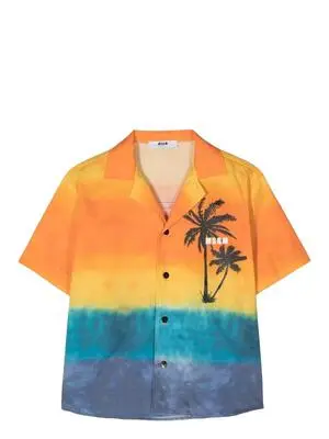 MSGM Short Sleeve Printed Shirt - Multicolor