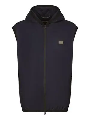 Dolce & Gabbana Hooded Sports Vest - Black