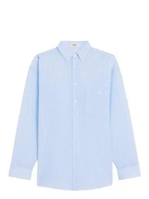 CELINE Celine Oversized Striped Cotton Voile Shirt