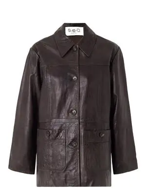 Sea Lenoir Leather Jacket - Black
