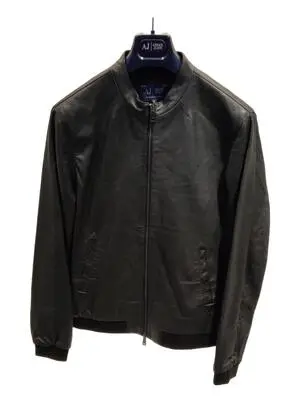 Emporio Armani Long-sleeved Zip-up Jacket - Black