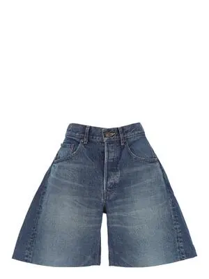 Celine Denim Shorts With Belt Loops - No
