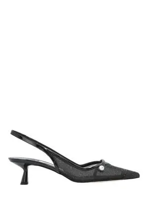 JIMMY CHOO Amita Pointed Toe Slingback Pumps - Black