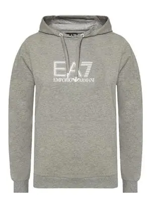 EMPORIO ARMANI Emporio Armani Logo Print Hooded Pullover