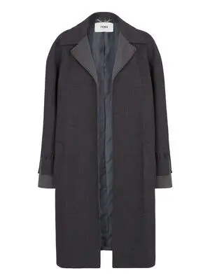 Fendi Double Layer Overcoat - Grey