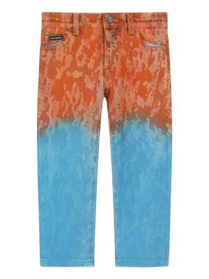 Dolce & Gabbana Halo-dyed Casual Pants - Blue