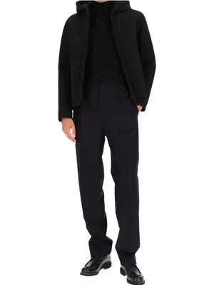 Herno Zip-up Hooded Jacket - Black