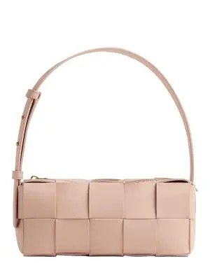 Bottega Veneta Small Brick Cassette Shoulder Bag - Lotus Pink