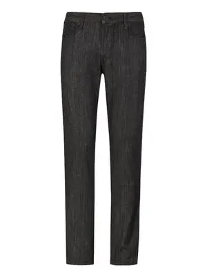 Emporio Armani Logo Detail Jeans - Black