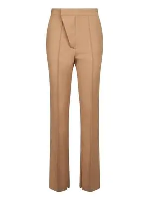 AMBUSH Side Zip Flared Pants - Brown