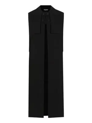 Dolce & Gabbana Cape With Shawl Collar - Black