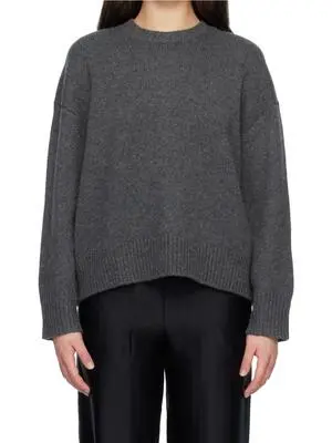 Loulou De Saison Pia Oversized Cashmere Sweater - Gray