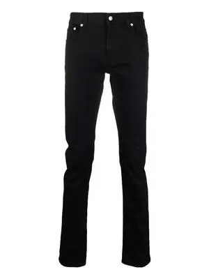 Alexander McQueen Graffiti Denim Jeans - Black