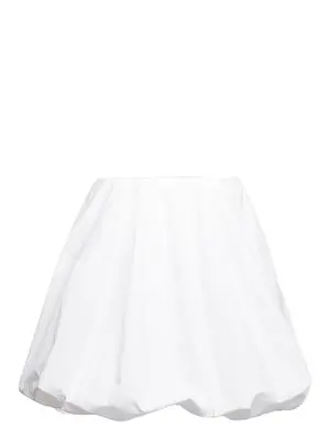 Alaïa Cotton Poplin Balloon Skirt - White