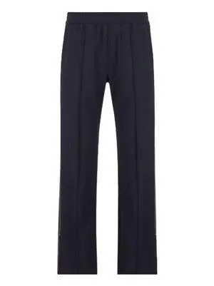 Valentino Garavani Logo Printed Straight Leg Trousers - Black