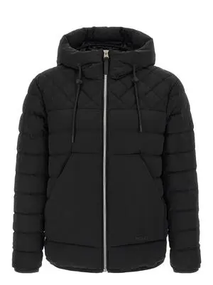 Mackage Quilted Hooded Down Jacket - Black