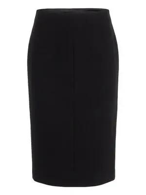 Gucci Crêpe Skirt With Slit Detail - Black