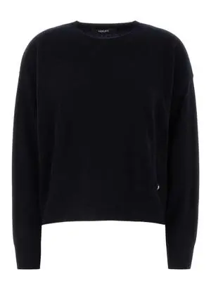 Versace Logo-plaque Crewneck Knit Jumper - Black