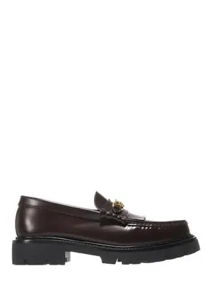Celine Chunky Leather Loafers With Tassel Detail - Black