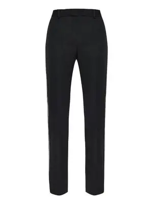 Versace Embellished Tailored Trousers - Black