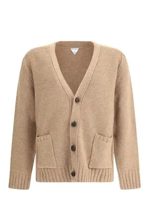 Bottega Veneta V-neck Knitted Cardigan - Nude