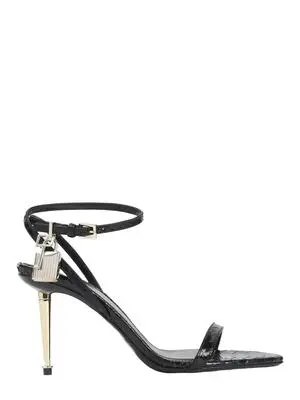 TOM FORD Ankle Strap Heeled Sandals - Black