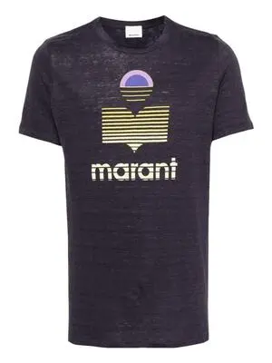 Isabel Marant Étoile Karman Linen T-shirt - Black