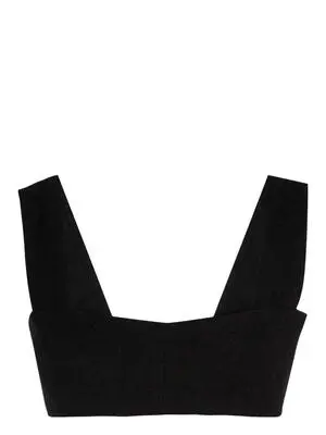 PATOU Patou Strapped Tweed Crop Top