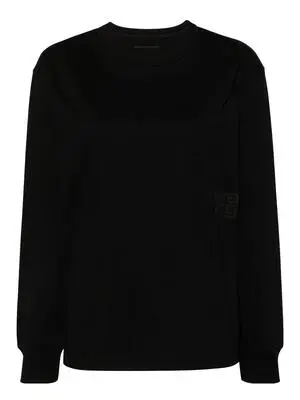 Alexander Wang Regular Fit Long Sleeve T-shirt - Black