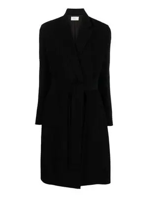THE ROW Strap-up Long-sleeved Coat - Black