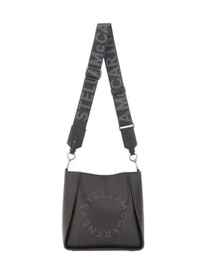 Stella McCartney Logo Detail Mini Crossbody Bag - Black