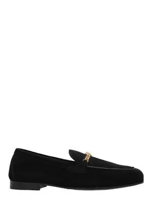 Versace Chain Detail Loafers - Black